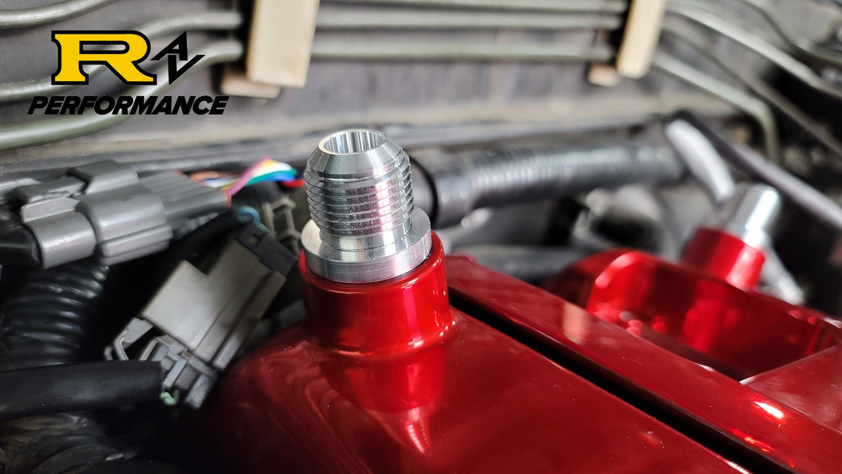 RB26DETT Valve Cover Breather Fitting -12AN Press In Set